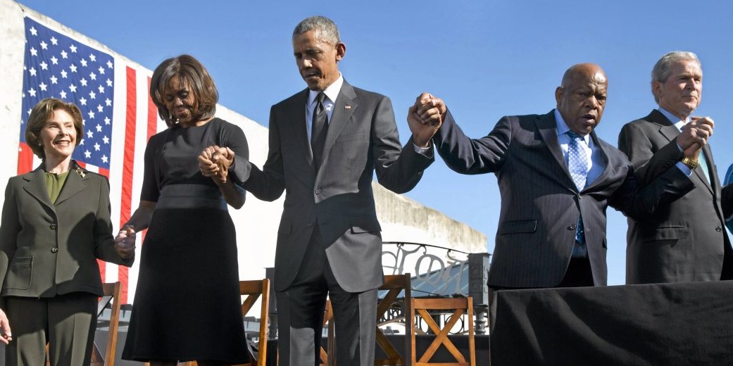 John Lewis, Crossing the Bridge, Then and Now – T. Carlos Anderson